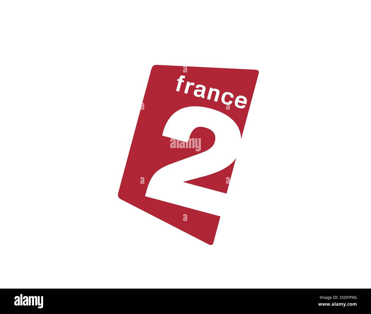 Rotated to right, France 2 Logo 2002, Historic Logo from 2002 Stock ...