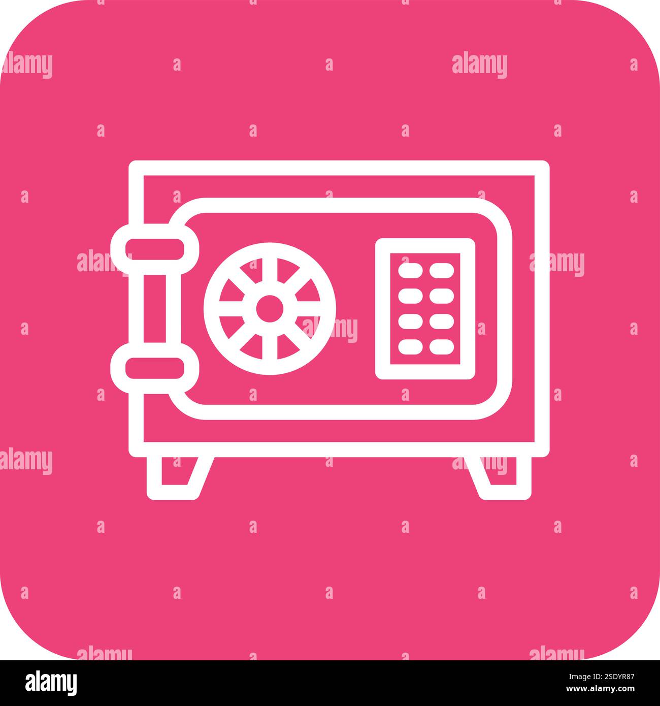 Safe box Vector Icon Design Illustration Stock Vector Image & Art - Alamy