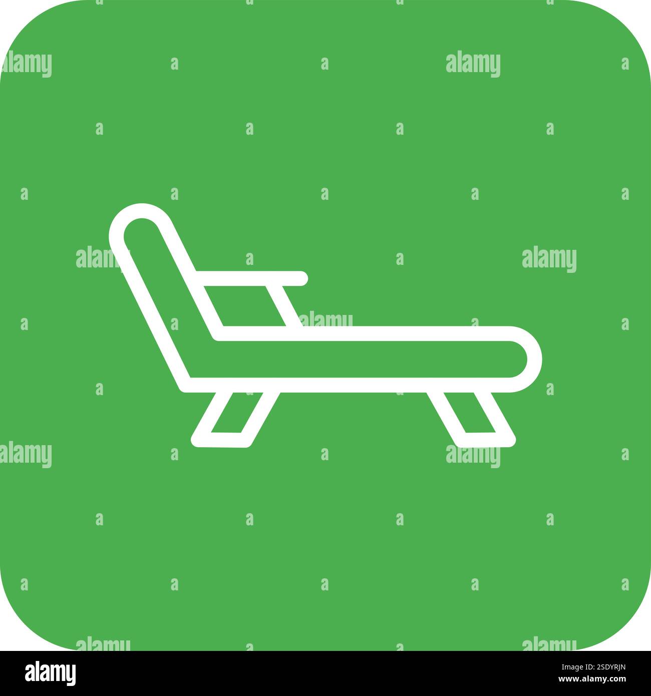 Deck chair Vector Icon Design Illustration Stock Vector Image & Art - Alamy