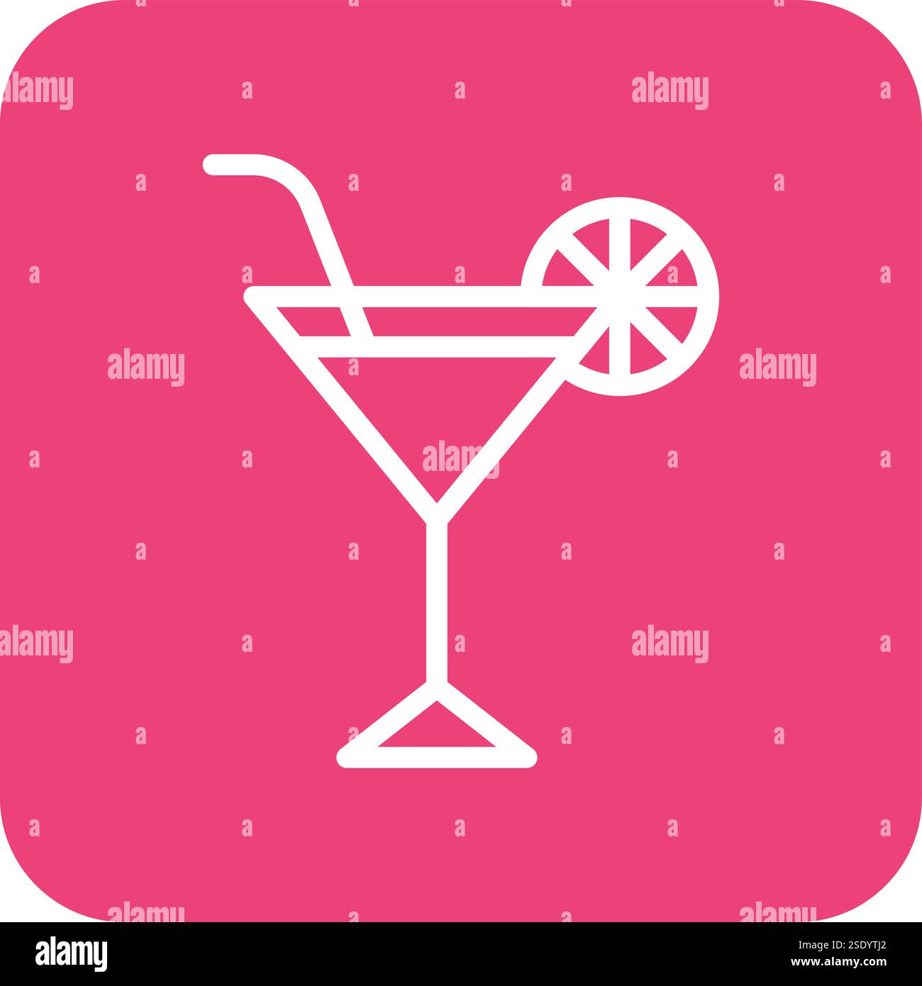 Martini flat design Cut Out Stock Images & Pictures - Alamy
