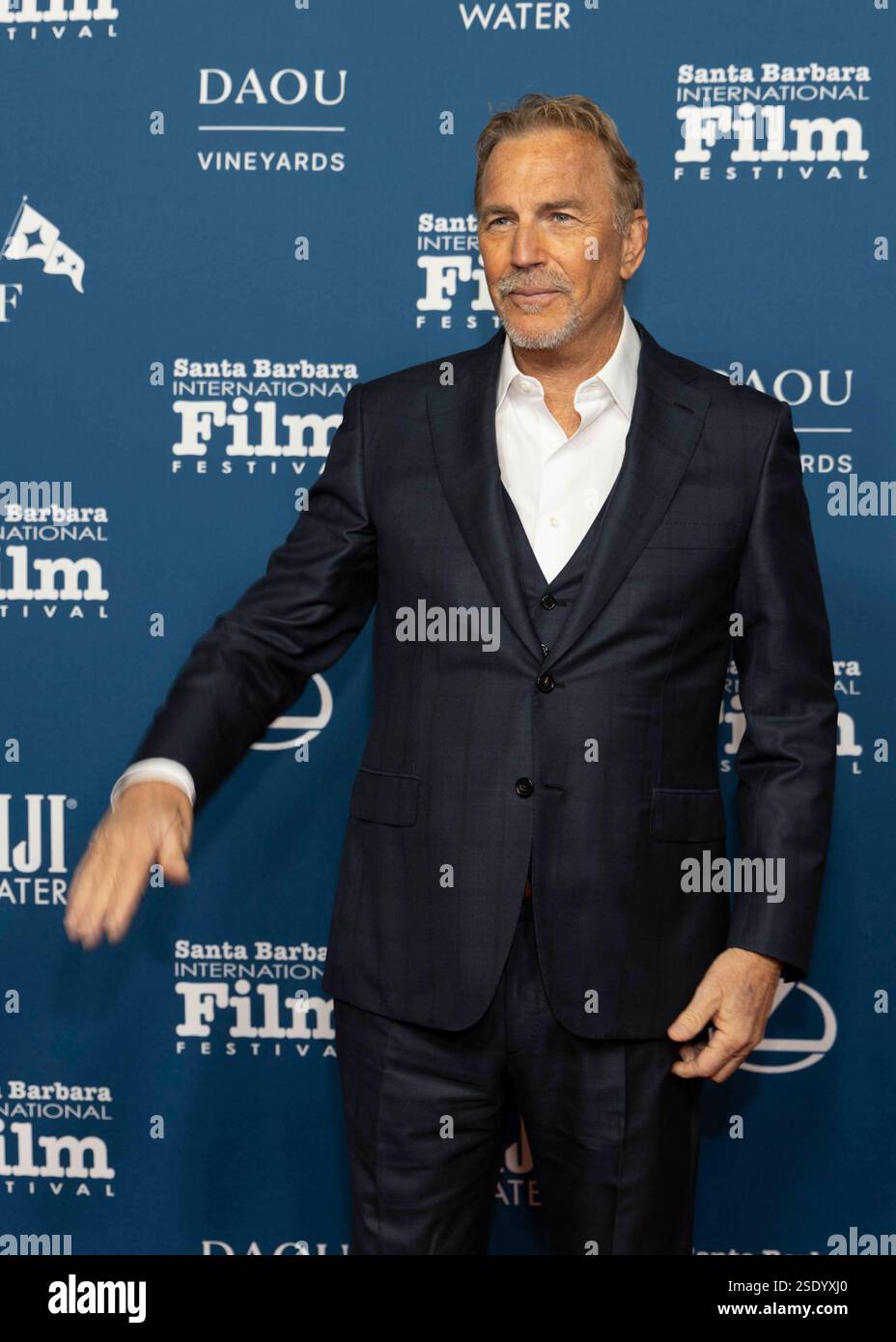 Kevin Costner arrives at the 40th Santa Barbara International Film ...