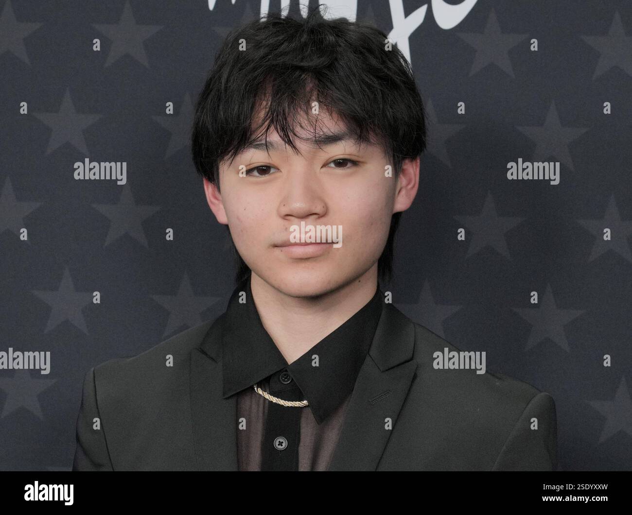 Los Angeles, USA. 07th Feb, 2025. Izaac Wang arrives at the 30th Annual Critics Choice Awards ...
