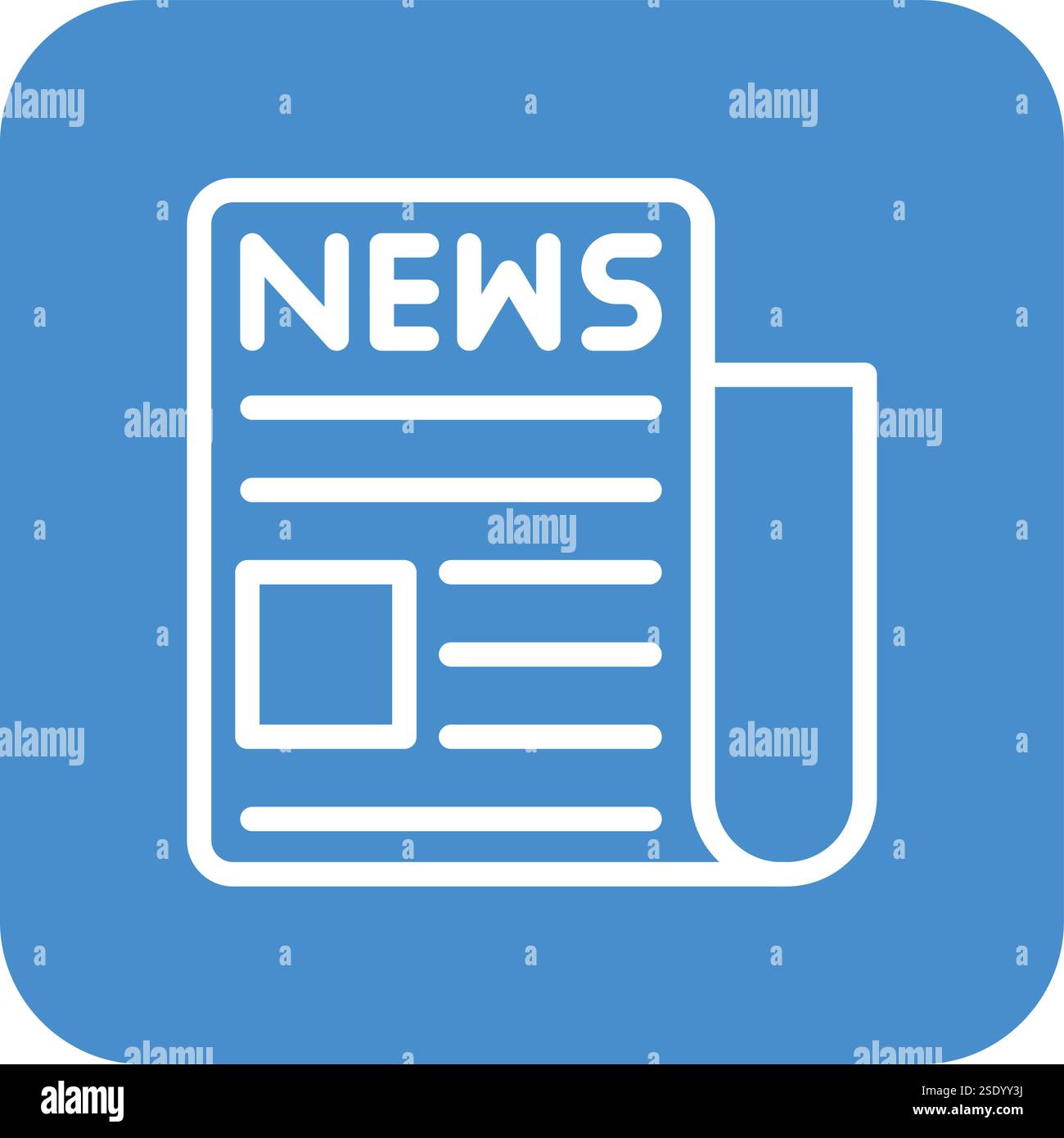 Newspaper Vector Icon Design Illustration Stock Vector Image & Art - Alamy