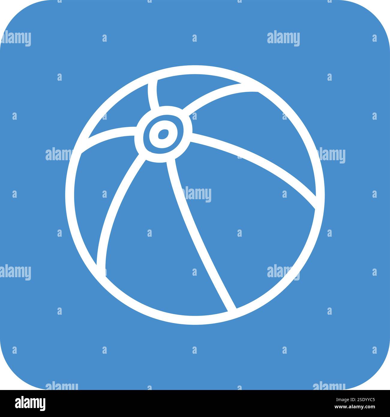 Beach ball Vector Icon Design Illustration Stock Vector Image & Art - Alamy