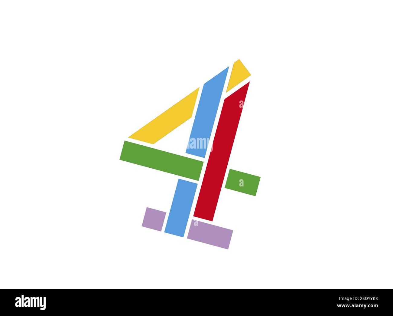 Rotated to right, Channel 4 Logo 1982, Old Logo from 1982 Stock Photo ...