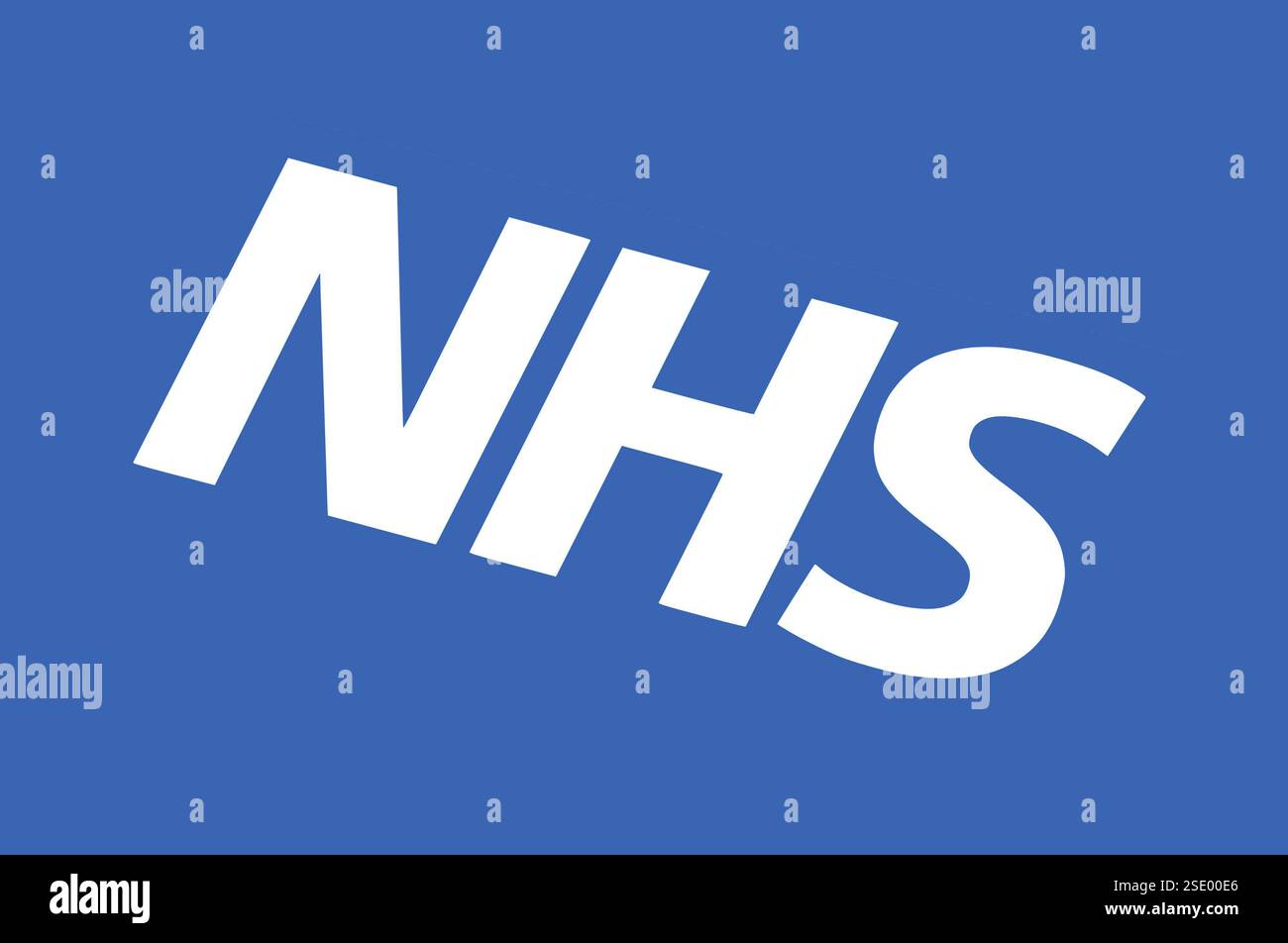 Rotated to right, color NHS Logo, Organization, Logo Stock Photo - Alamy