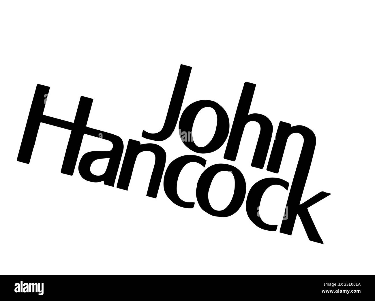 Rotated to right, John Hancock Logo 1969, Financualbank, Historic Logo ...