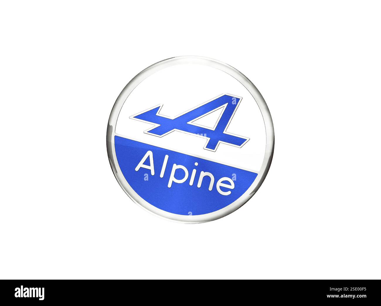 Rotated to right, Alpine Motor Logo 1954, Car, Old Logo from 1954 Stock ...