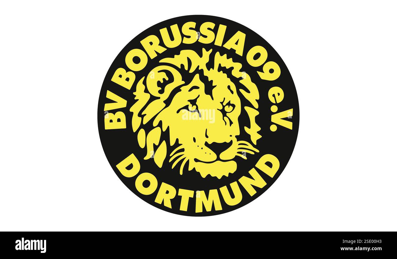 BVB Logo 1976, Soccer, Old Logo from 1976 Stock Photo - Alamy