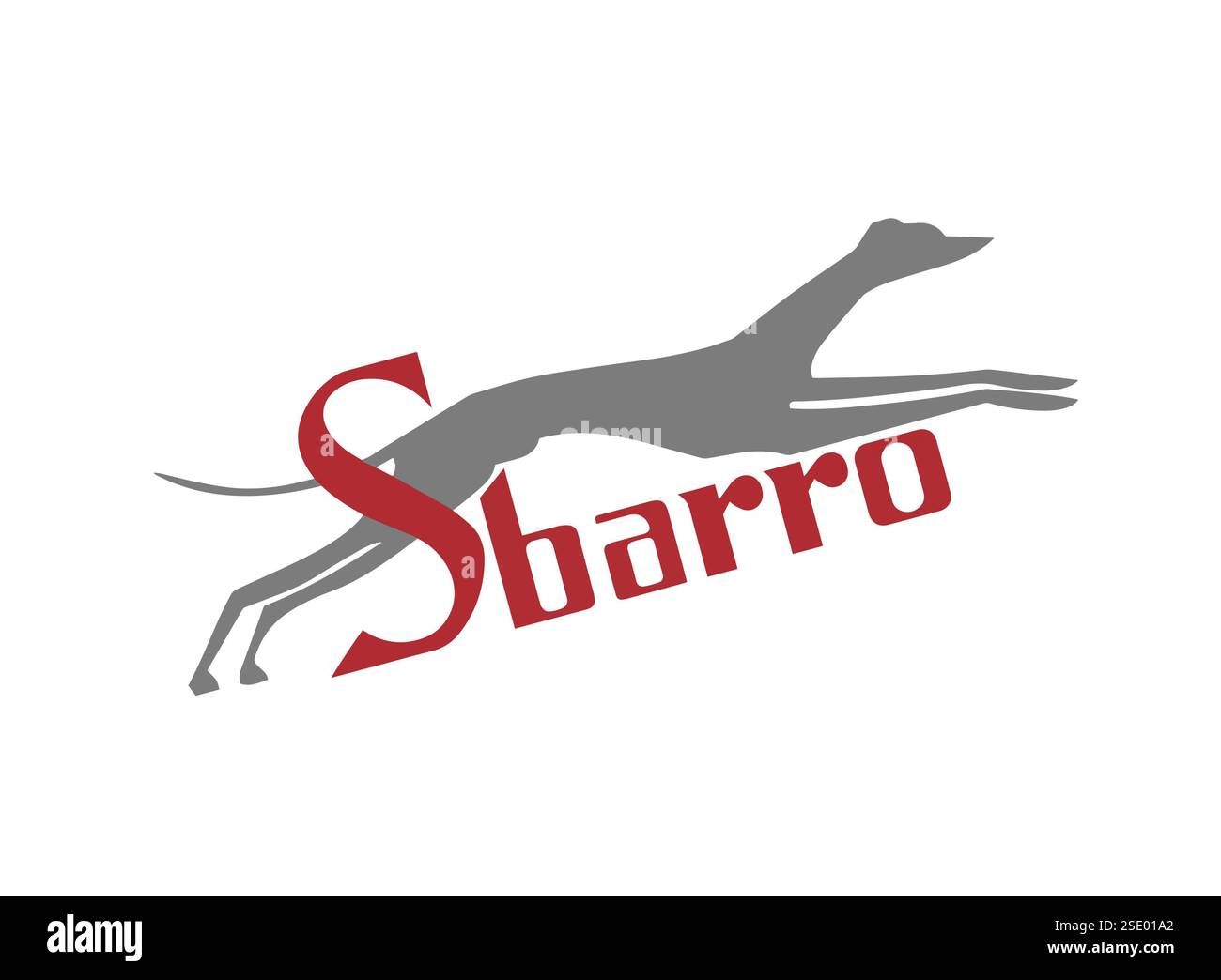 Nach links gedreht, Sbarro-Logo, Auto, Logo Stock Photo - Alamy