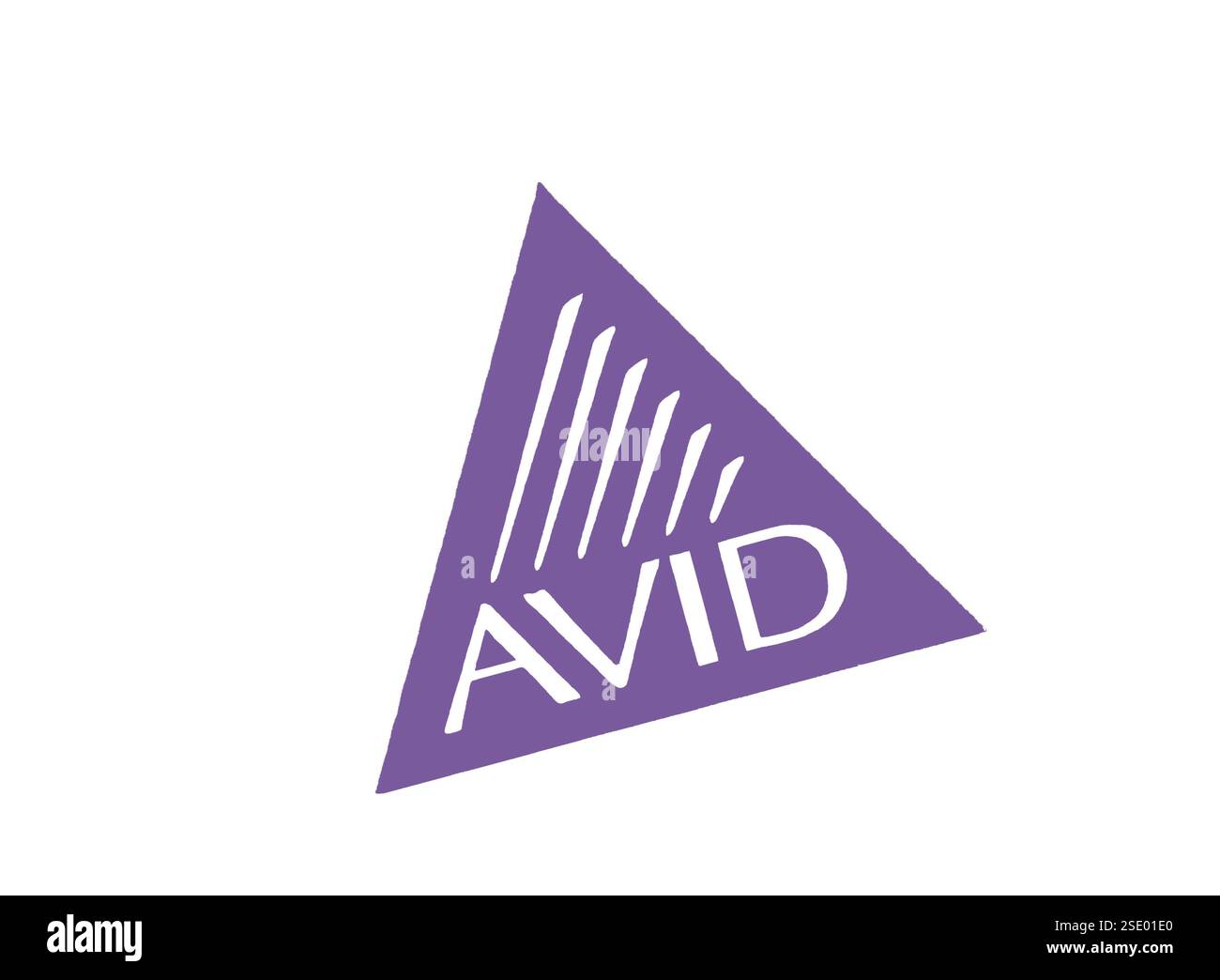 Rotated to left, Avid Logo 1987, Software, Old Logo from 1987 Stock ...