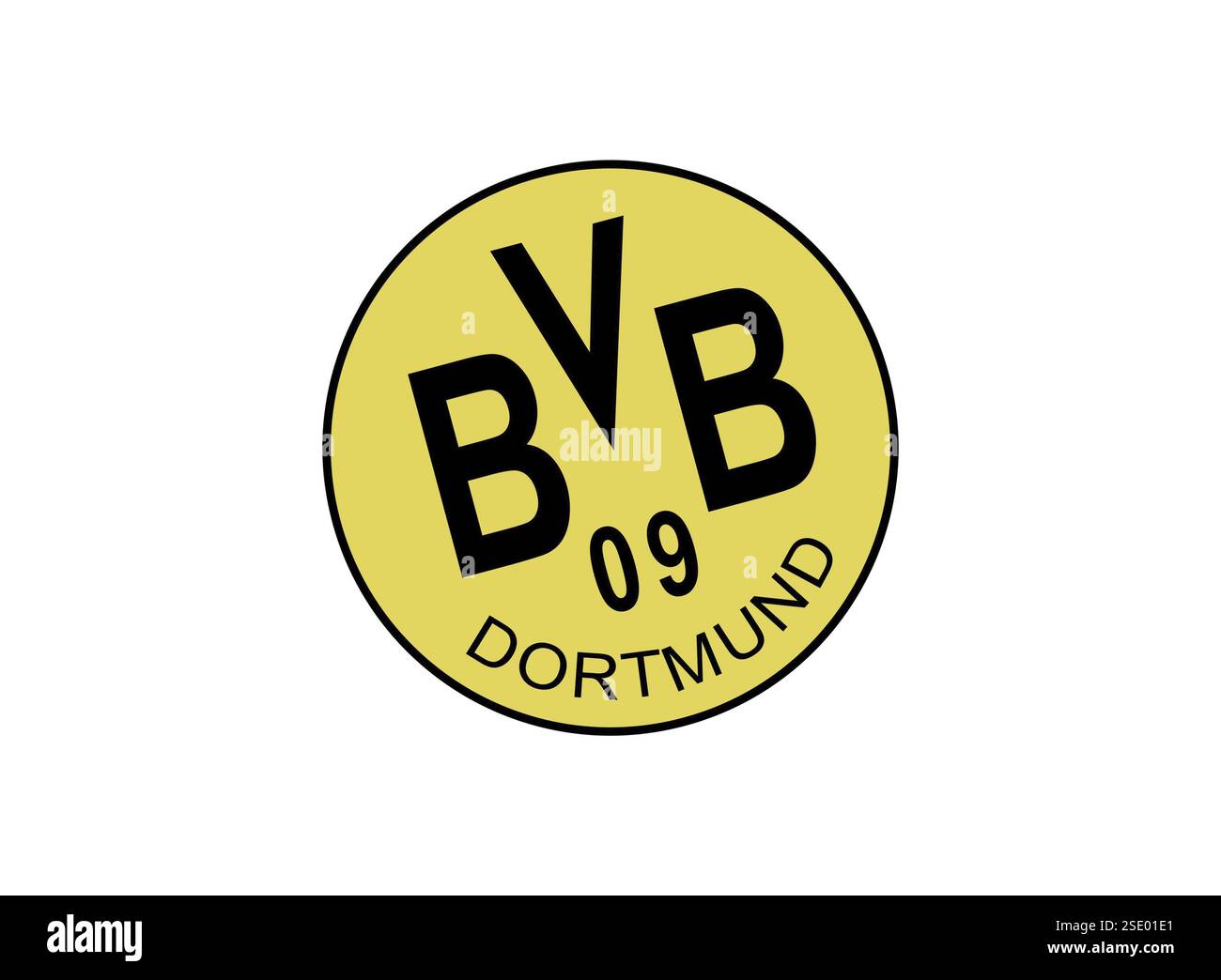 Rotated to left, BVB Logo 1945, Soccer, Old Logo from 1945 Stock Photo ...