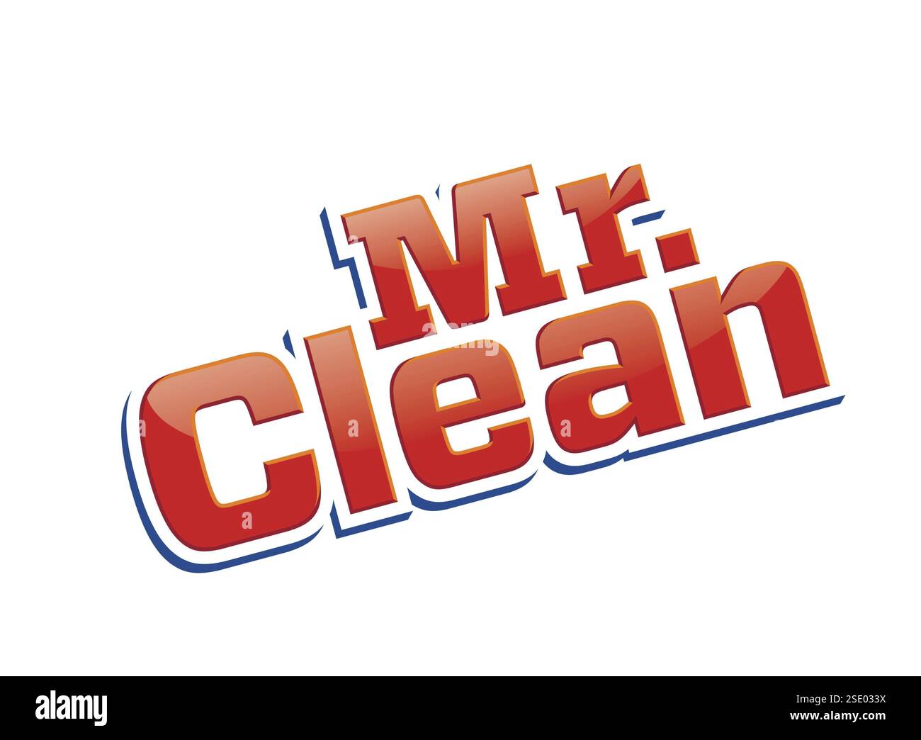 Turned to the left, Mr Clean logo, Cosmetics, Logo Stock Photo - Alamy