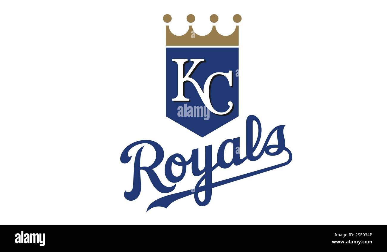 Kansas City Royals Logo 2002, Baseball, Old Logo from 2002 Stock Photo ...