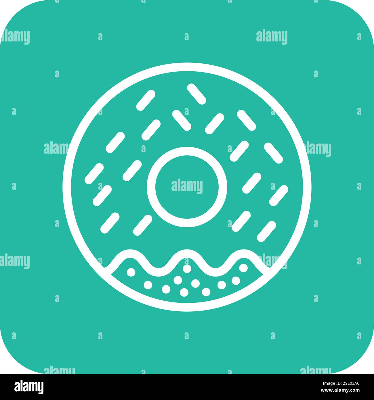 Donut flat design hi-res stock photography and images - Alamy