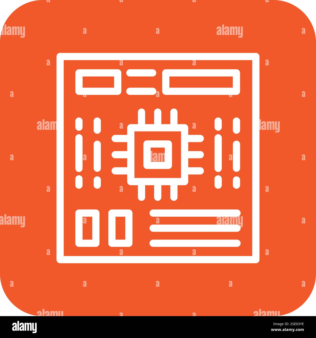 Motherboard Vector Icon Design Illustration Stock Vector Image & Art ...