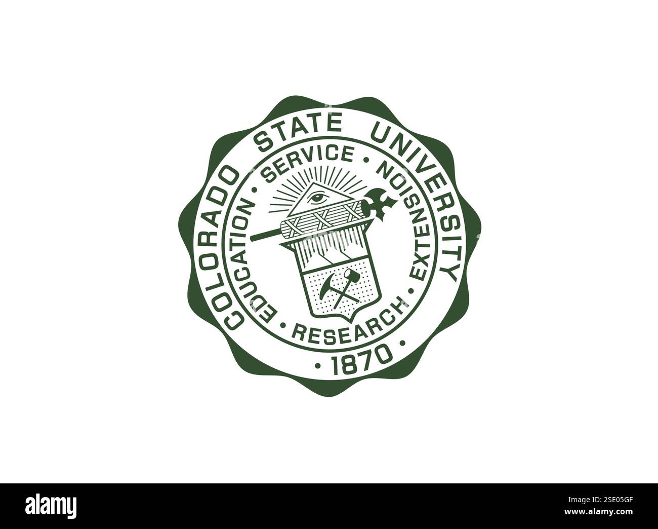 Rotated to left, Colorado State University Logo, Education, Logo Stock ...