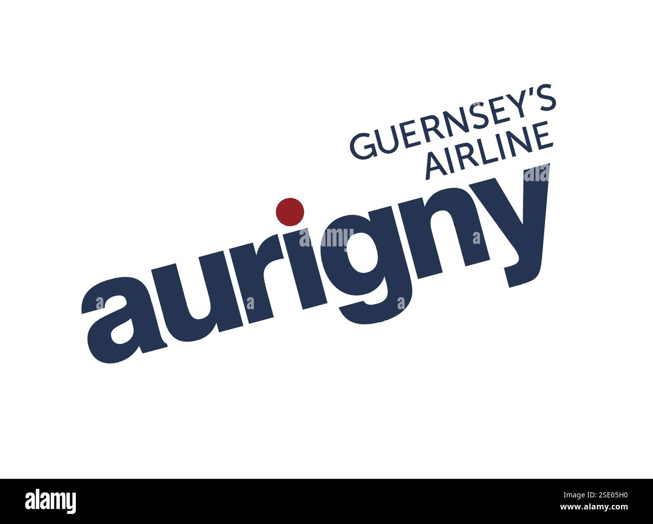 Rotated to left, Aurigny Air Services Logo, Airline, Logo Stock Photo ...