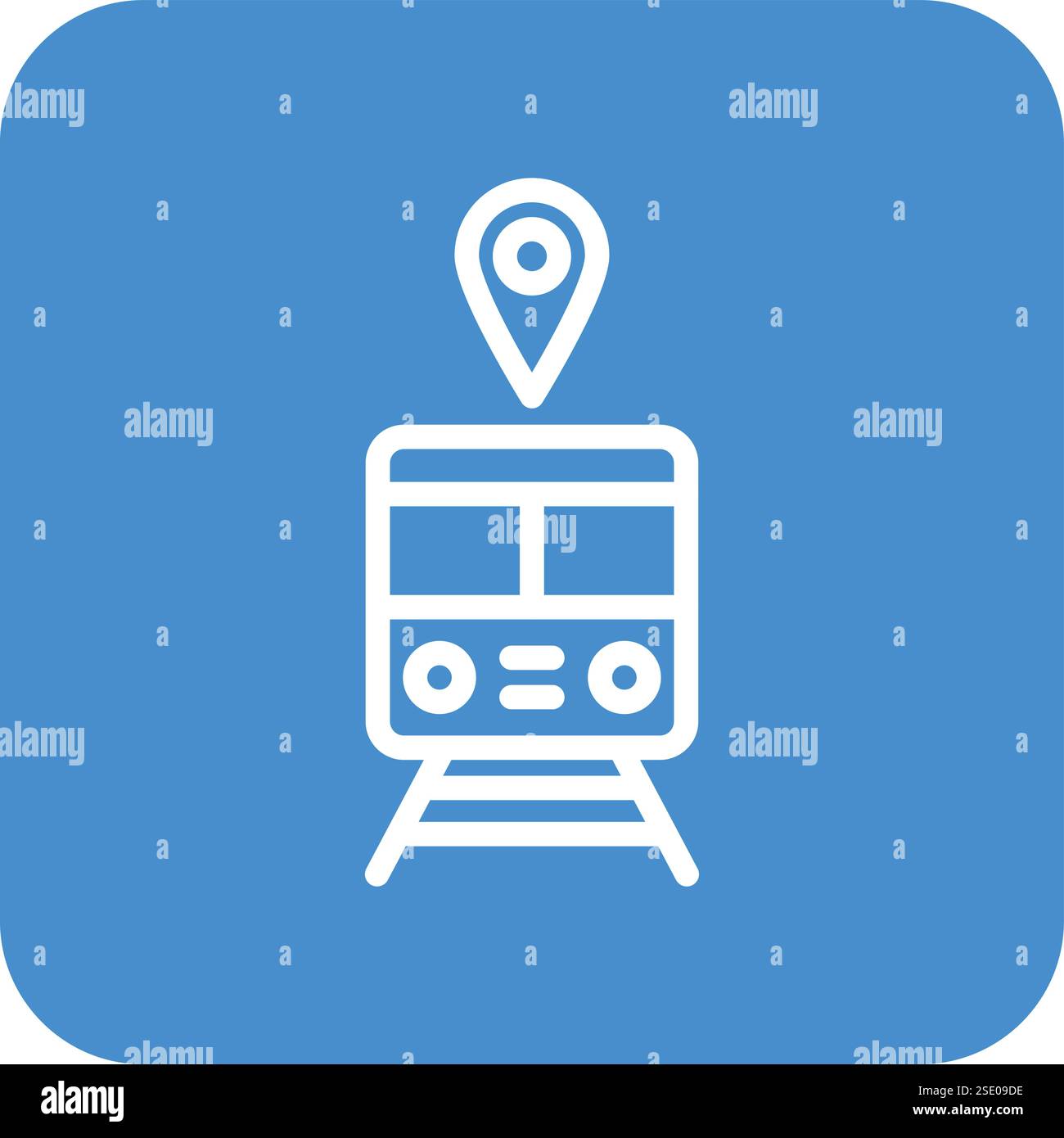 Train station Vector Icon Design Illustration Stock Vector Image & Art ...