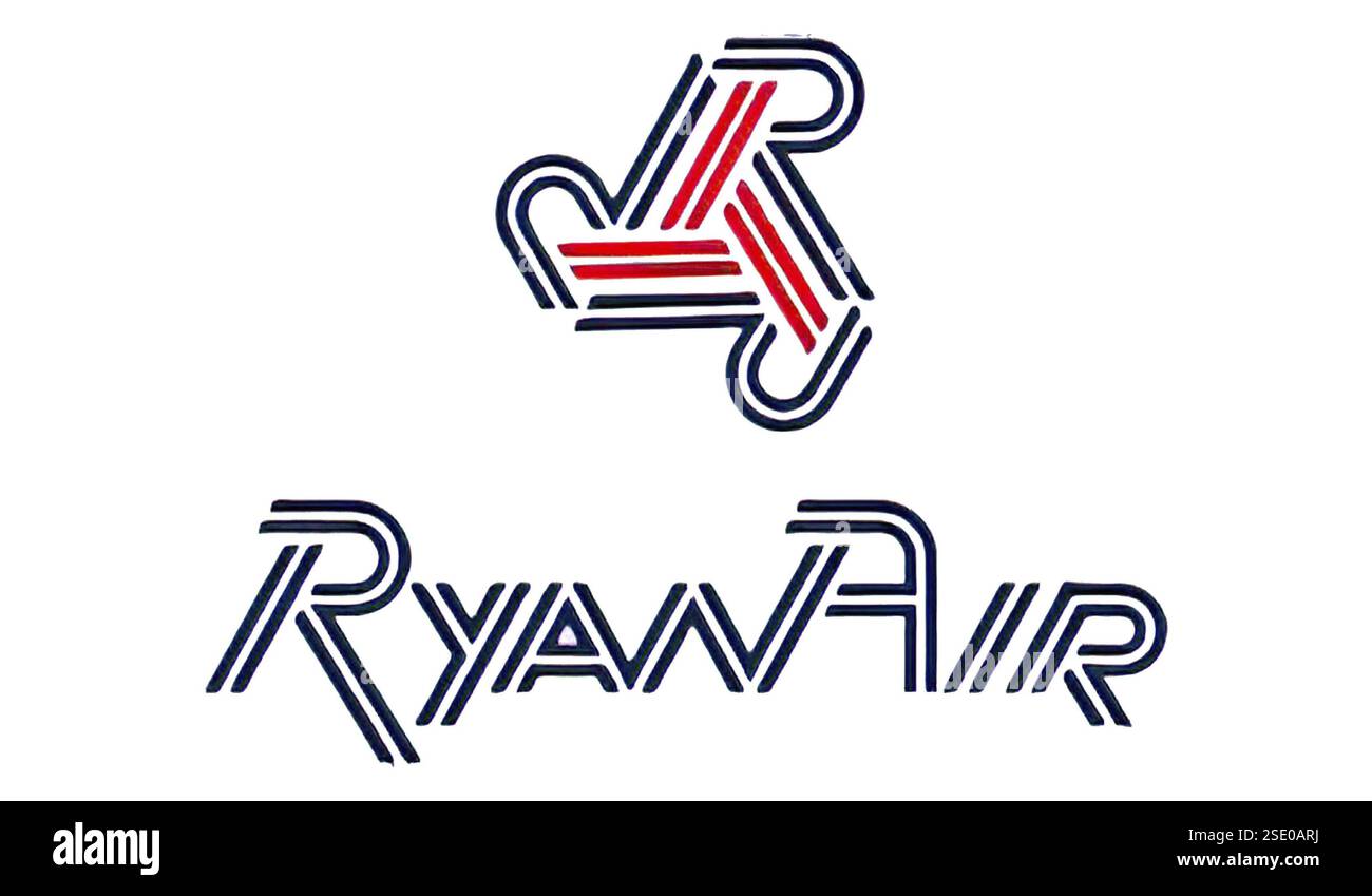 Ryanair Logo 1984, Airline, Old Logo from 1984 Stock Photo - Alamy