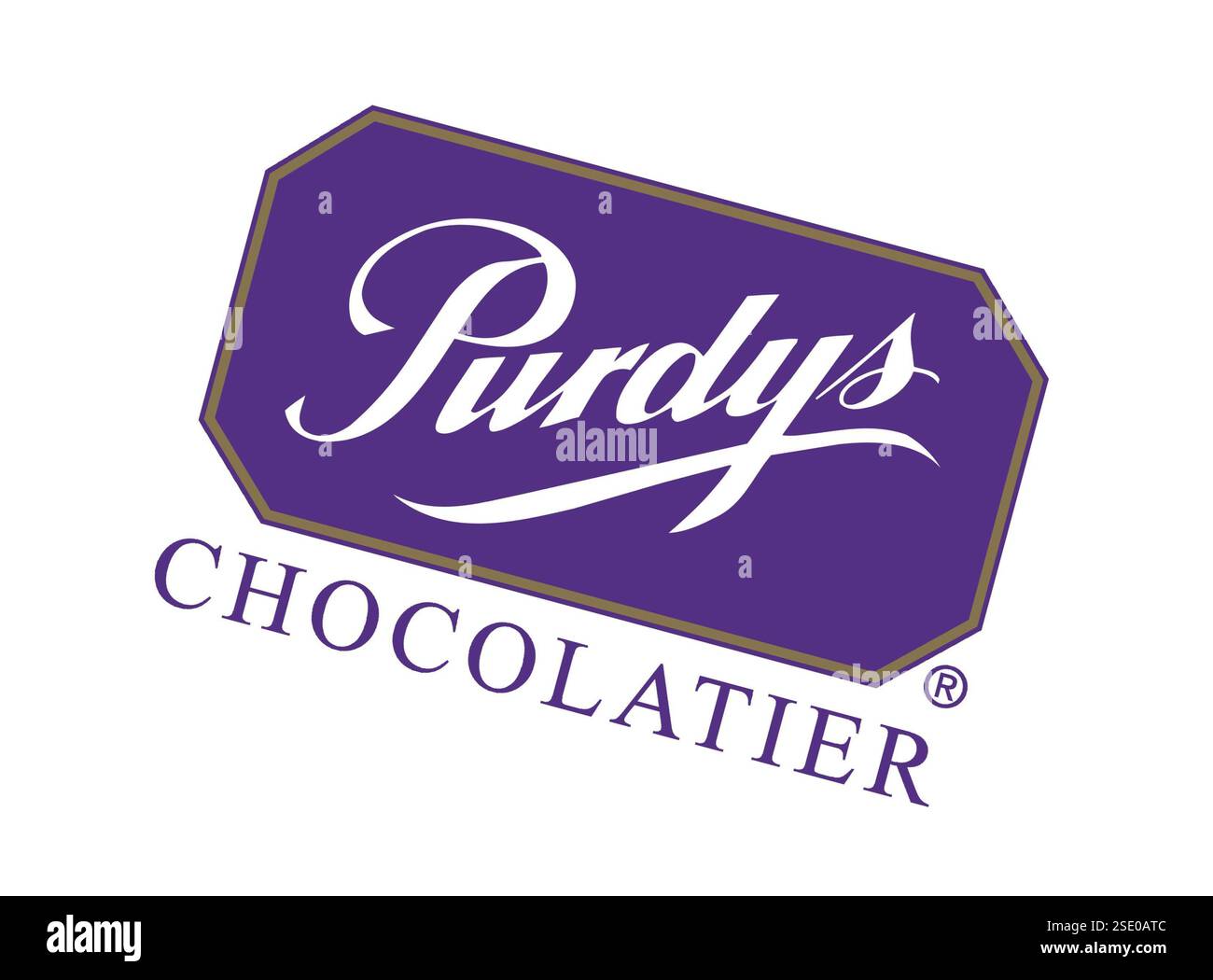 Rotated to right, Purdys Logo, Food, Logo Stock Photo - Alamy