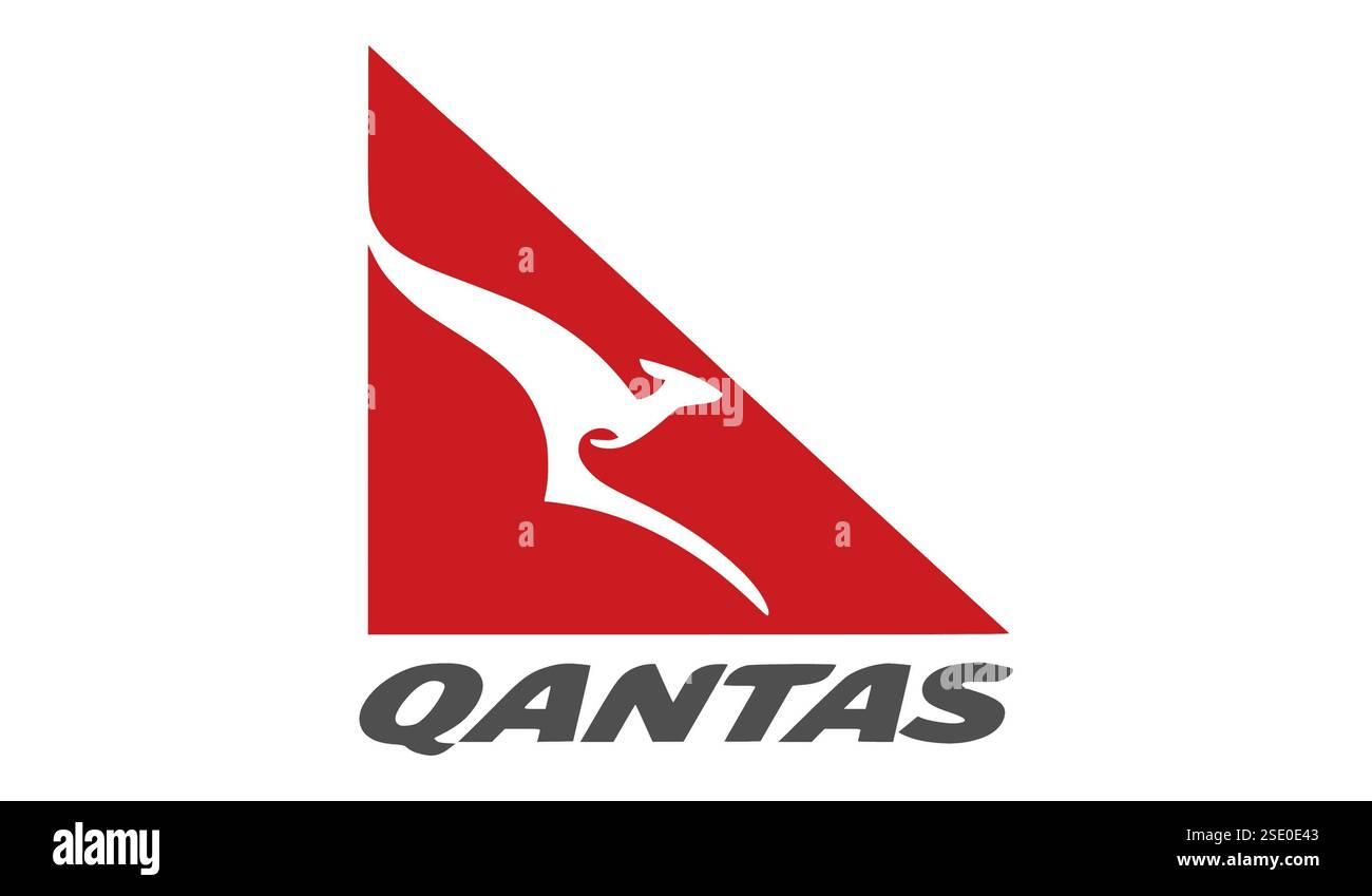 Logo Qantas, Logo Stock Photo - Alamy