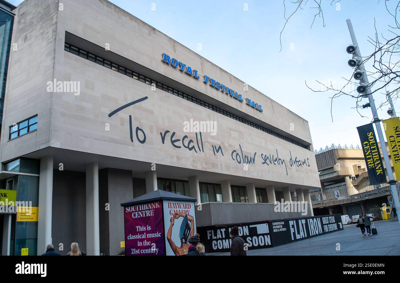 London, UK. 5th February, 2025. The Royal Festival Hall in London ...