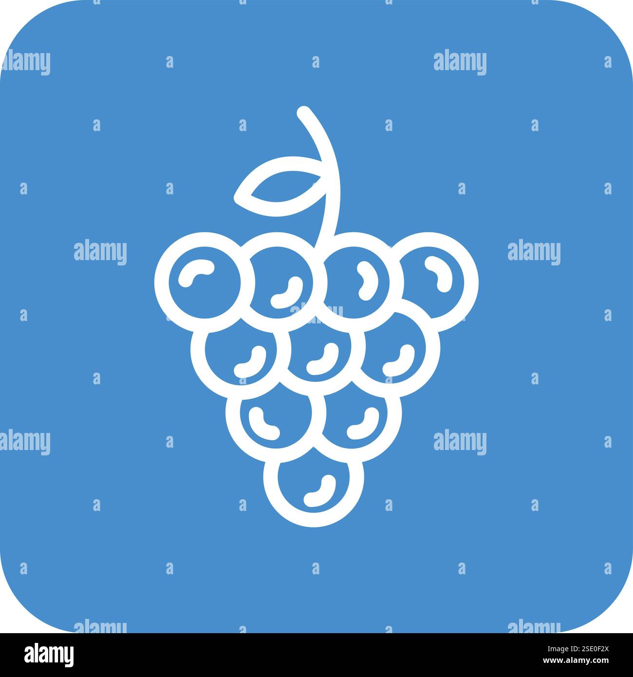 Grapes Vector Icon Design Illustration Stock Vector Image & Art - Alamy