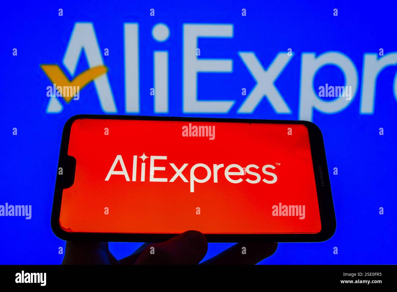 France. 07th Feb, 2025. In this photo illustration, AliExpress company ...