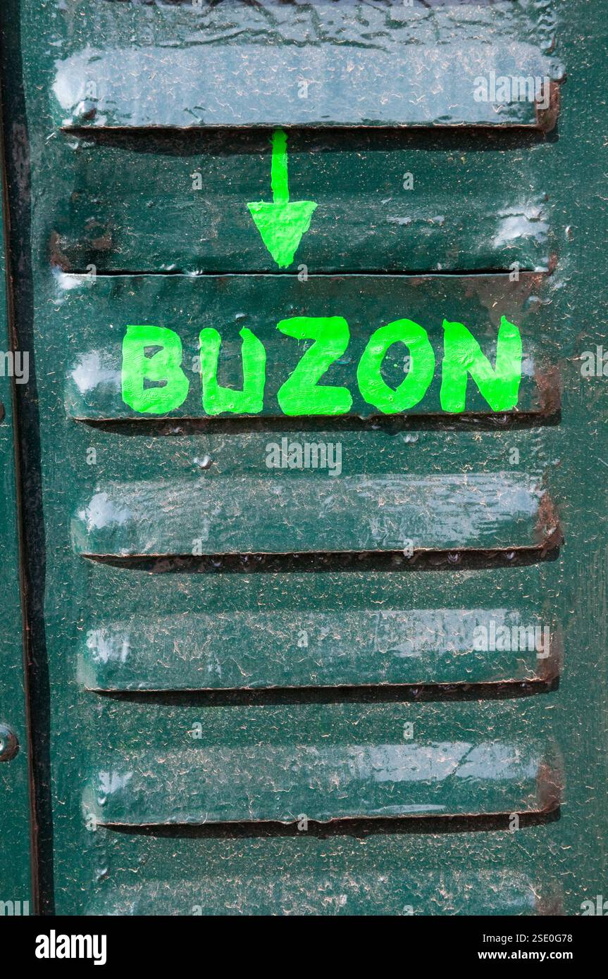 Rustic post box Stock Photo - Alamy