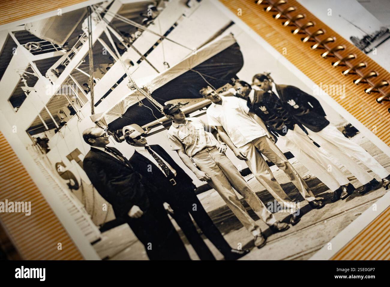 Hong Kong, China. 02nd Mar, 2024. A photo of young Neil Pryde and his ...
