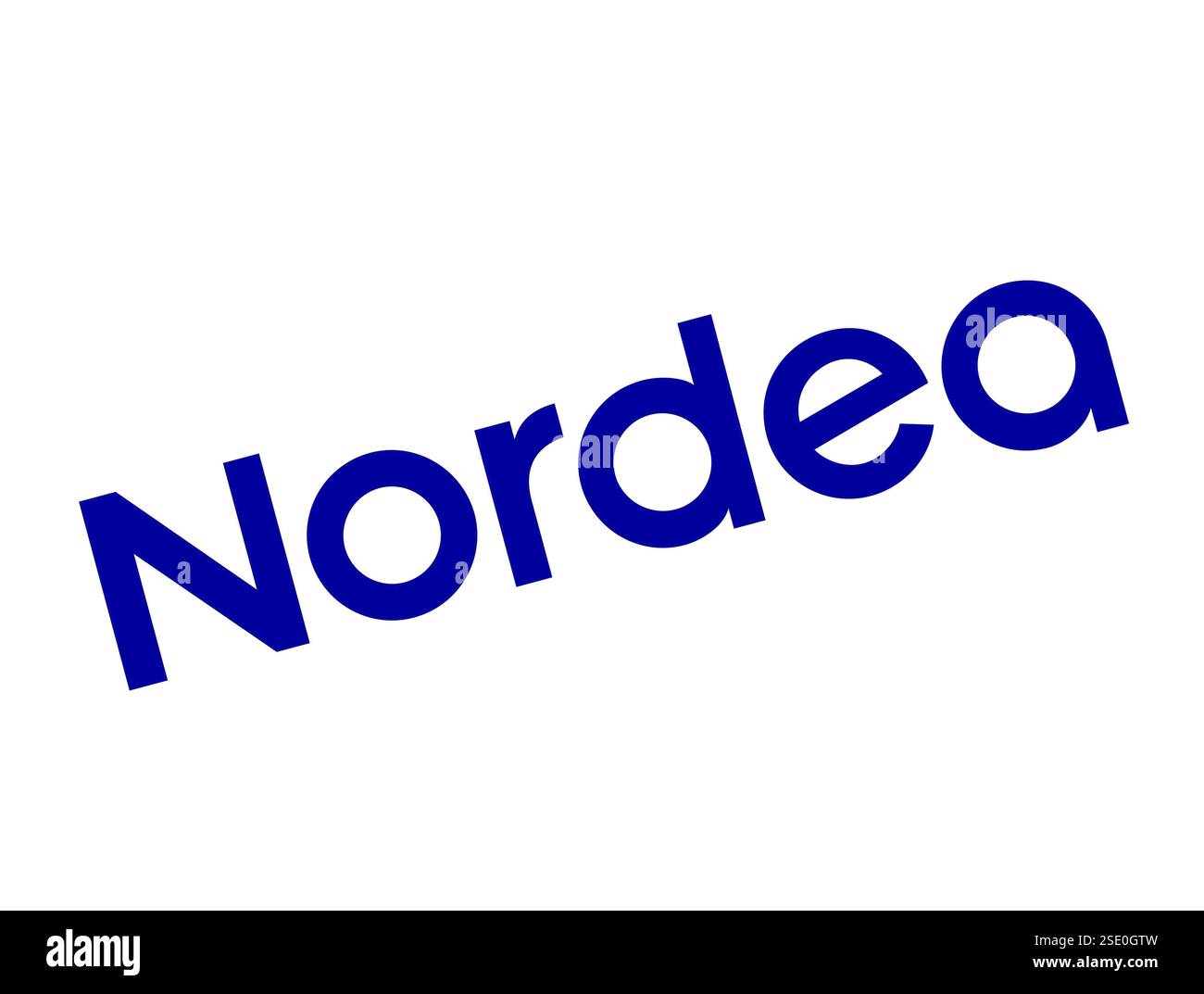 Rotated to left, Nordea logo, Finance, Logo Stock Photo - Alamy