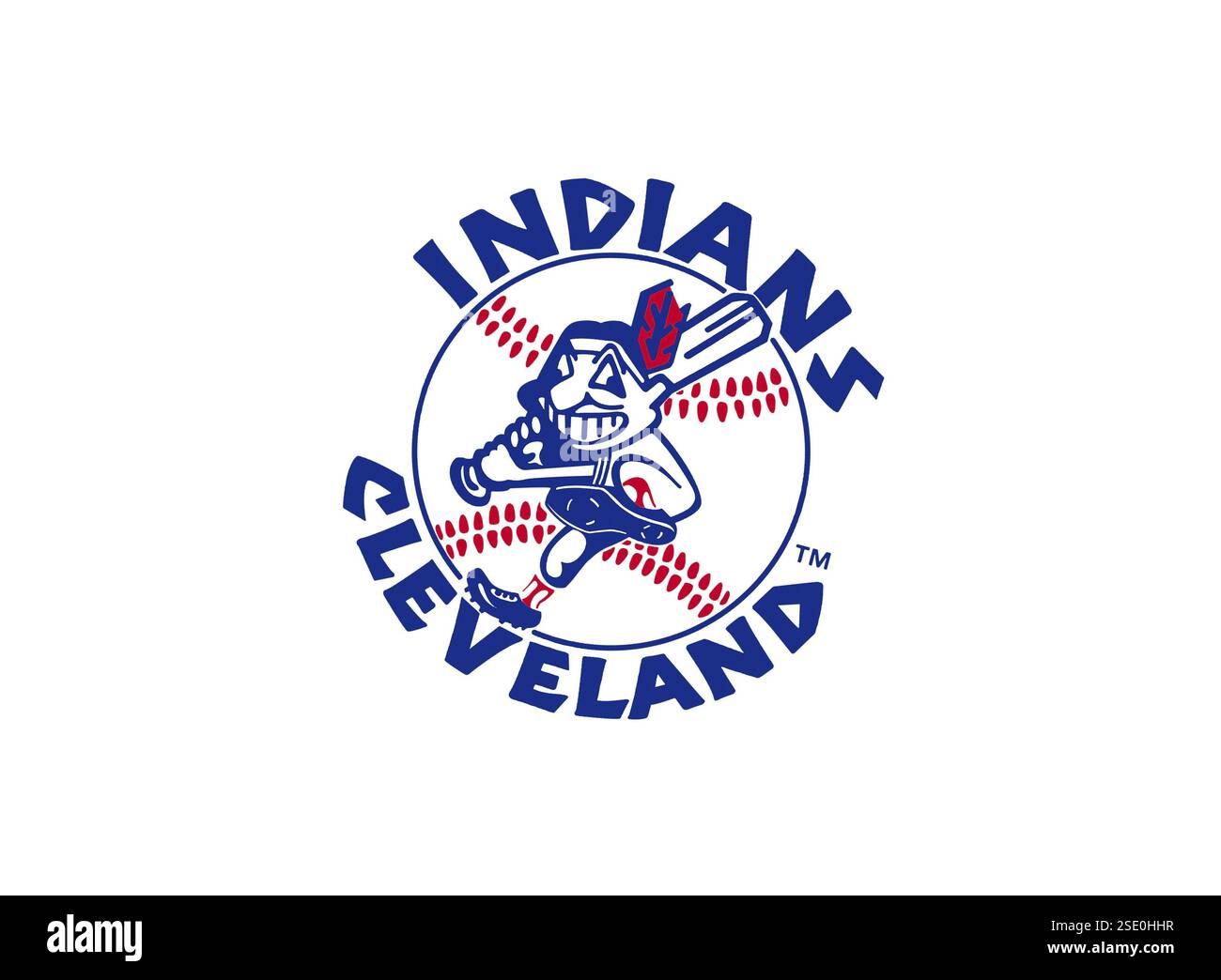 Rotated to right, Cleveland Indians Logo 1973, Baseball, Old Logo from ...