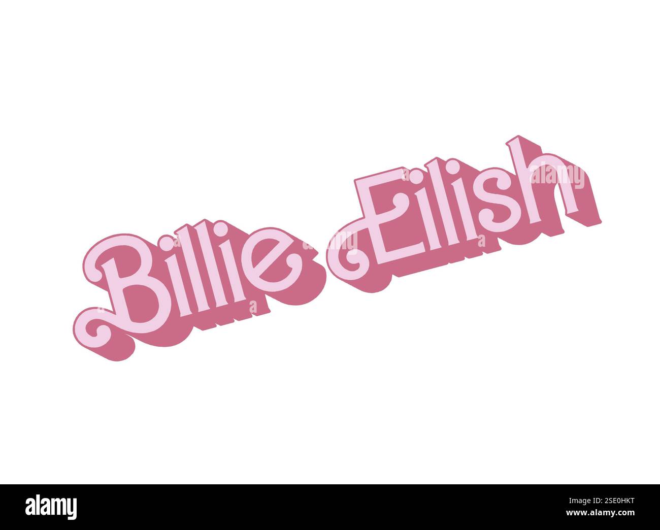 Rotated to left, Billie Eilish Logo 2023n, Media & TV, Logo Stock Photo - Alamy