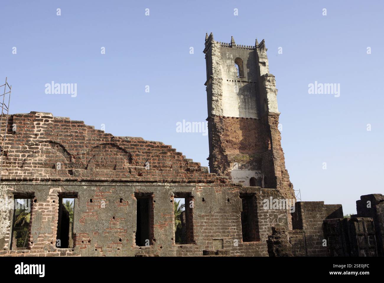 Tower of Church of St. Augustine, UNESCO World Heritage, Old Goa, Velha ...