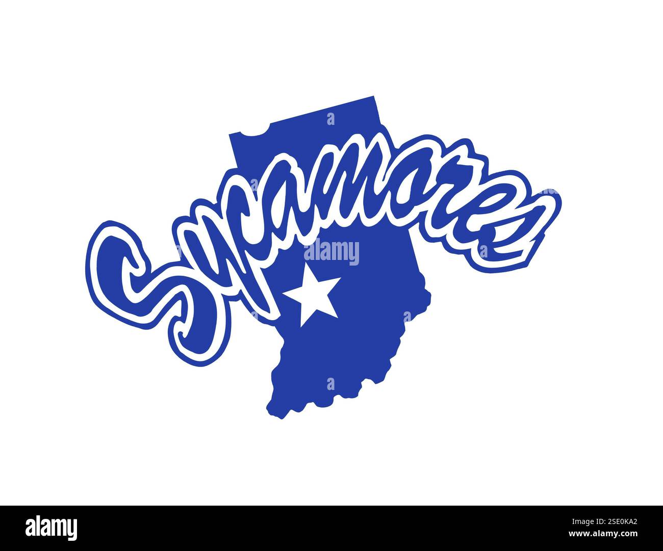 Rotated to left, Indiana State Sycamores Logo 1988, American colleges ...