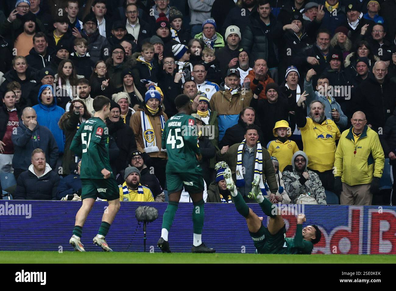 Leeds, UK. 08th Feb, 2025. Femi Azeez of Millwall celebrates his goal ...