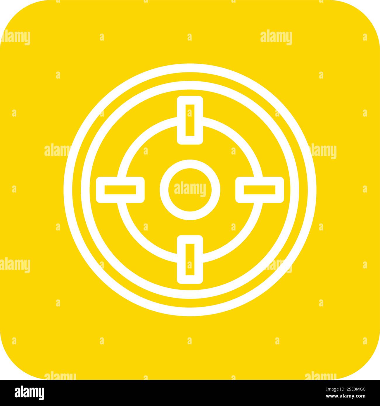 Focus location icon flat Stock Vector Images - Alamy