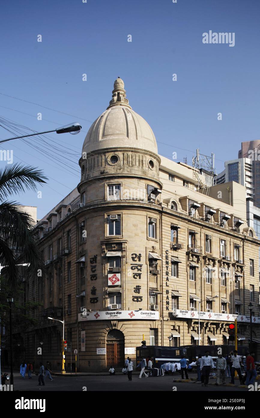 Heritage Central bank building, Bombay Mumbai, Maharashtra, India, Asia ...