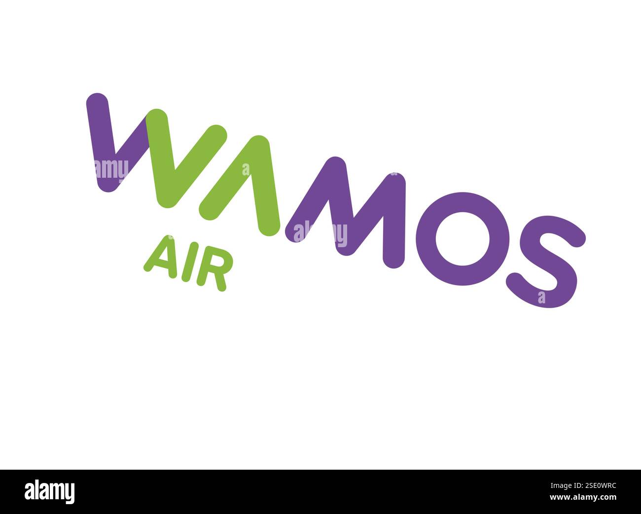 Turned to the right, Wamos Air logo, airline, logo Stock Photo - Alamy