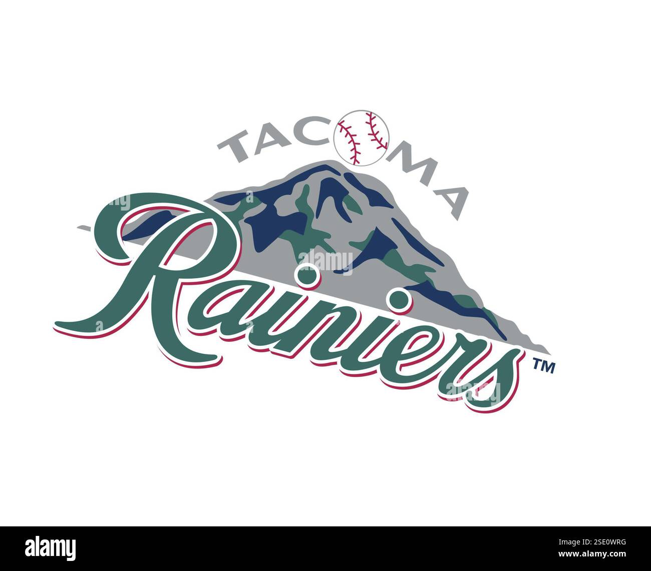 Rotated to right, Tacoma Rainiers Logo 1995, Baseball, Historic Logo ...