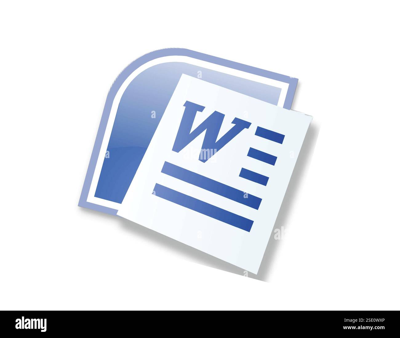 Rotated to right, Microsoft Word Emblem 1, Software, Logo Stock Photo ...