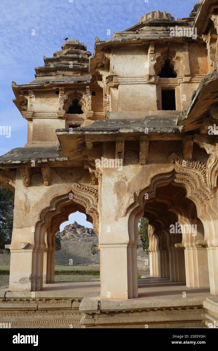 Lotus Mahal, Hampi, Vijayanagar, UNESCO World Heritage site, Deccan ...
