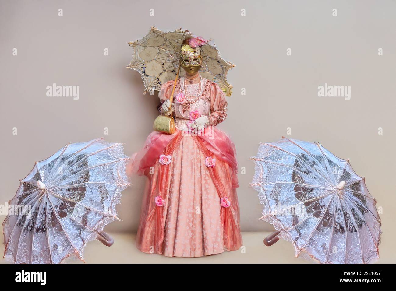 a carnival costume with umbrellas Stock Photo - Alamy