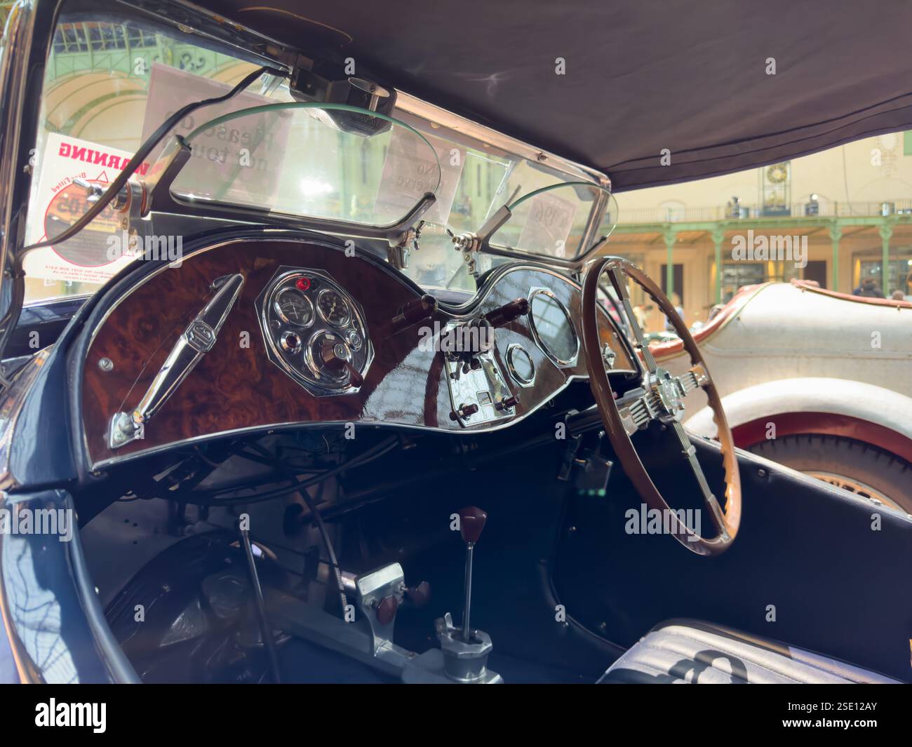 Vintage car dashboard captures the essence of classic motoring history ...