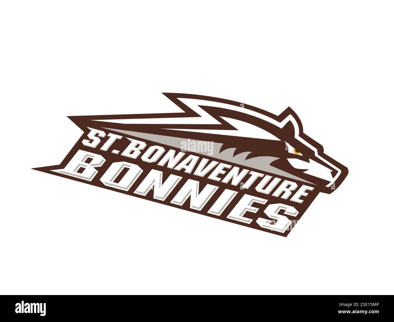 Rotated to right, St. Bonaventure Bonnies logo, Logo Stock Photo - Alamy
