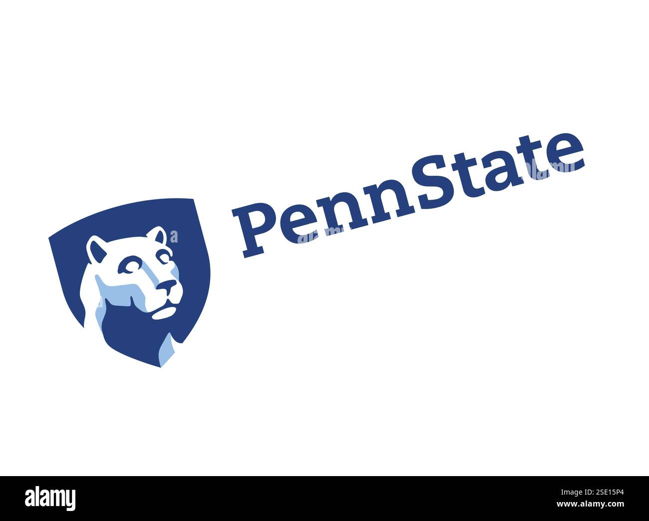 Turned to the left, logo of Pennsylvania State University, logo Stock ...