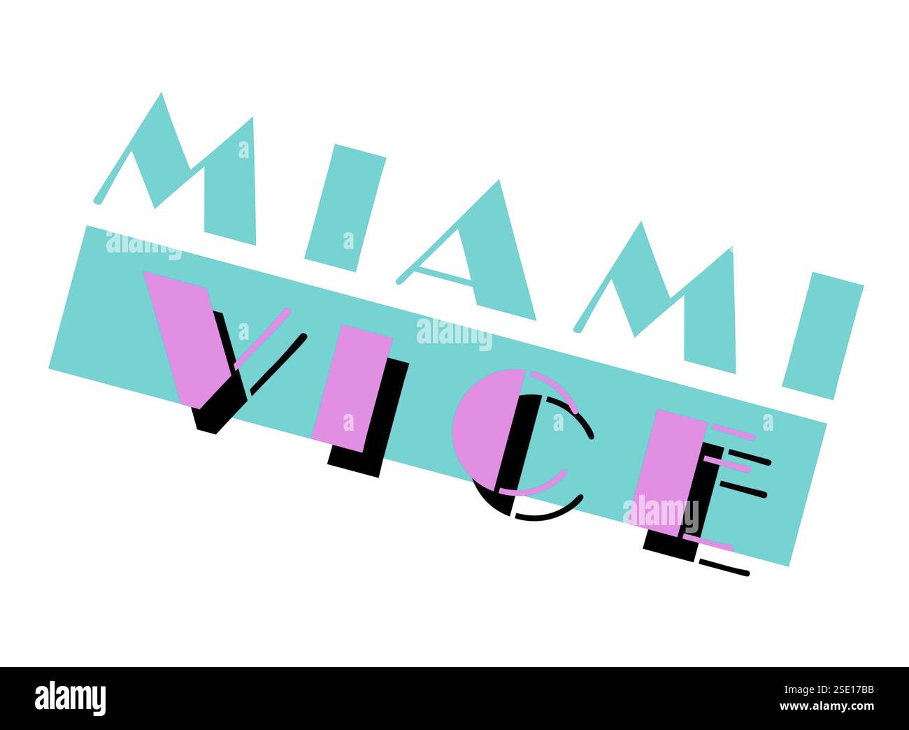 Miami vice logo hi-res stock photography and images - Alamy