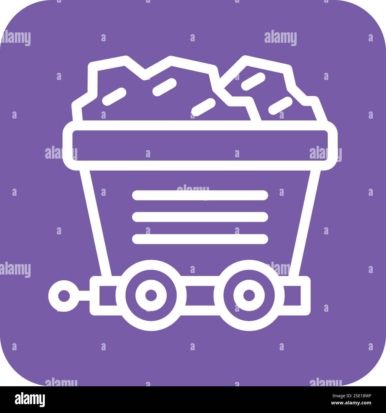 Mining cart Vector Icon Design Illustration Stock Vector Image & Art ...