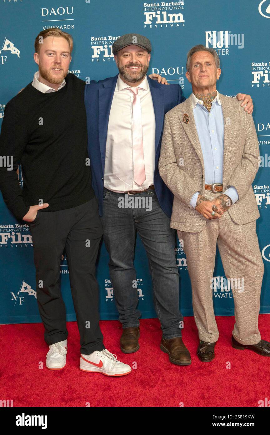 Theo Schaeper, Gareth Kelly und Wallace Piatt bei der Premiere des ...
